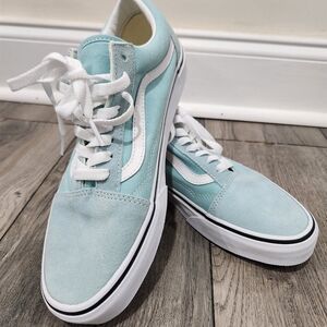Vans | Shoes | Vans Old Skool Color Theory Canal Blue Sneakers M8 W95 ...